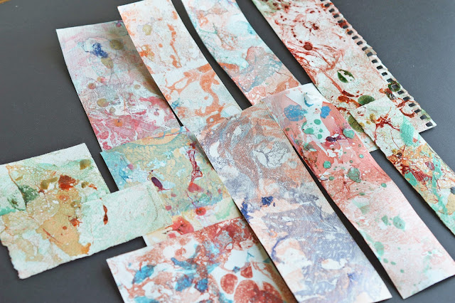 Hastypearl: Marbleizing on Paper Step By Step Hastypearl