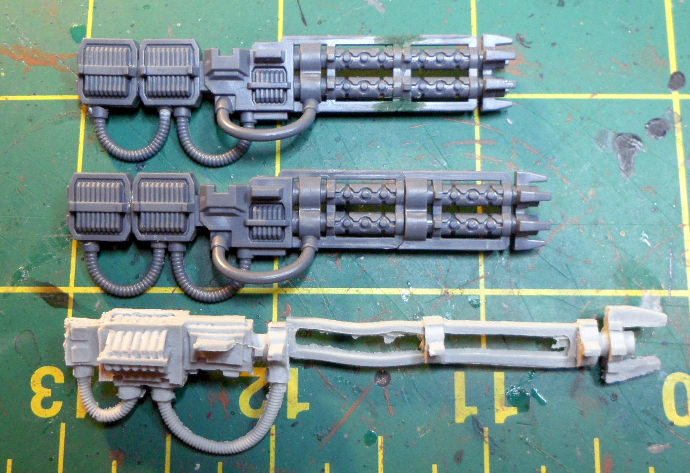 WeeMen: Necron Heavy Gauss Cannon - Conversion from spare Tomb Blade Bits