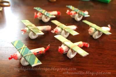 Night Garden Blog: candy airplane party favors