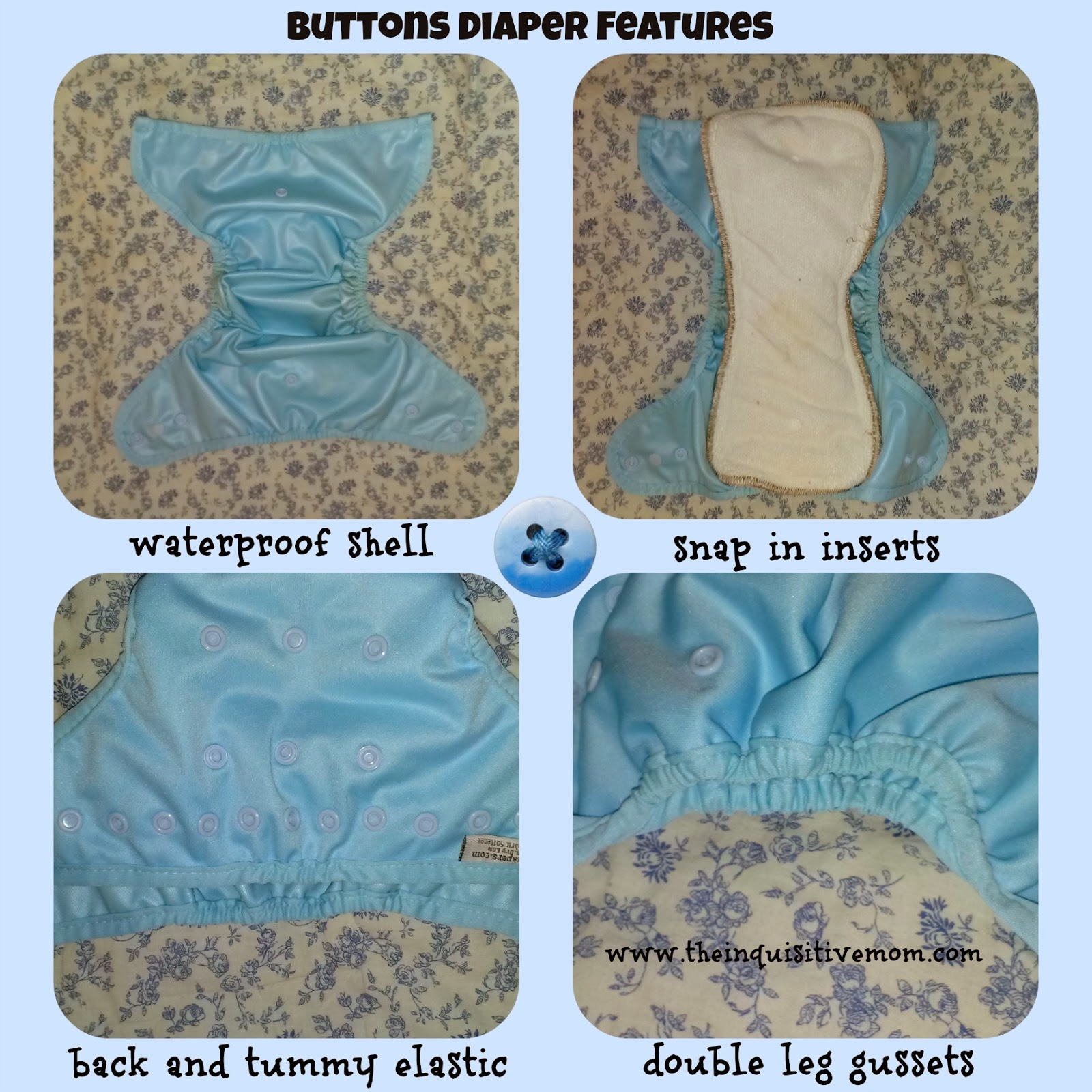 Buttons Cloth Diaper Review - The Inquisitive Mom