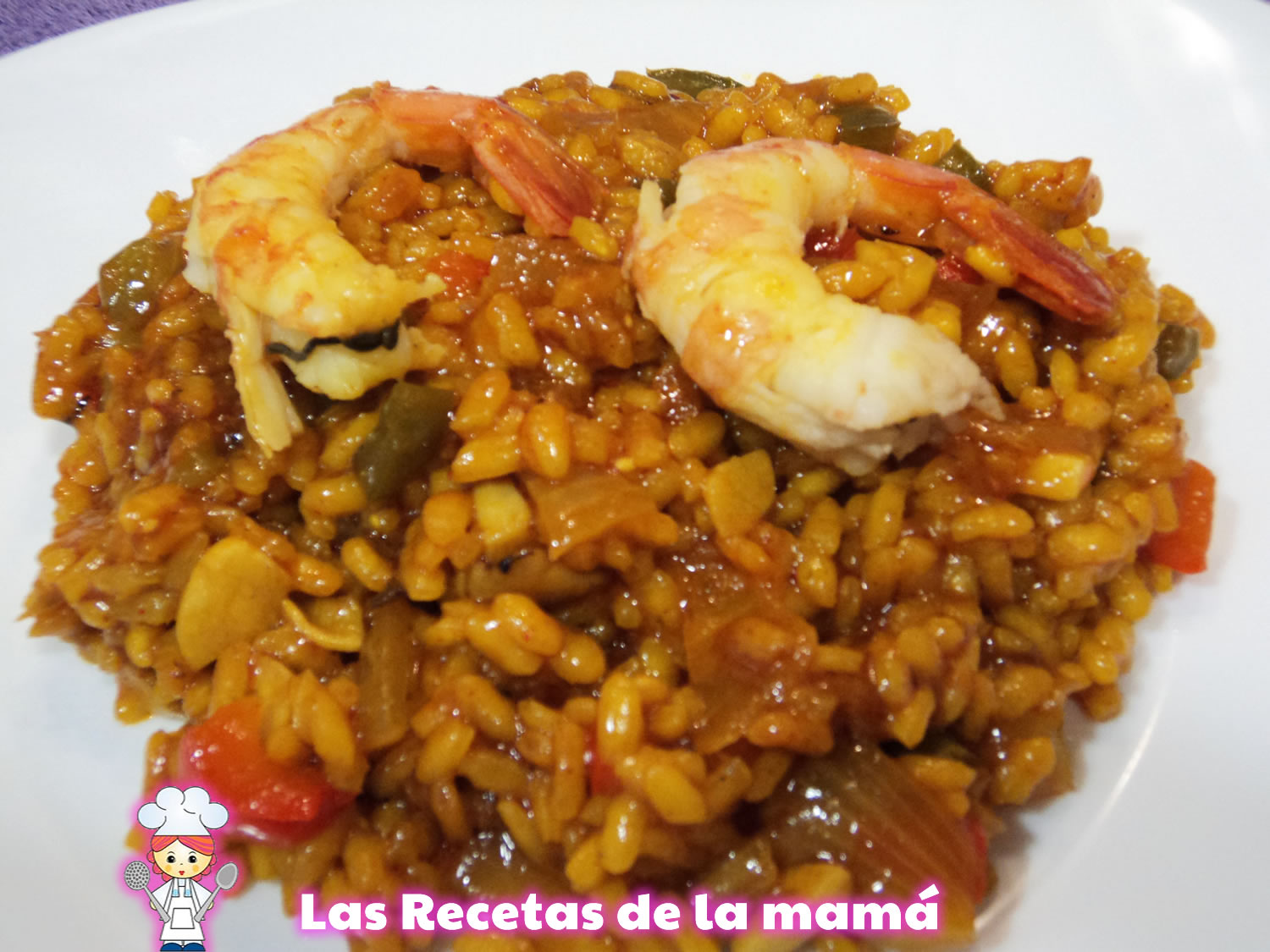 Las recetas de la Mamá: Receta de Arroz meloso con langostinos