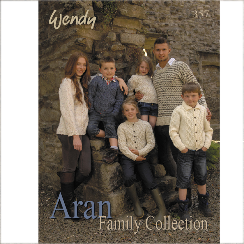Knit one: NEW Wendy Family Aran Collection Book 357
