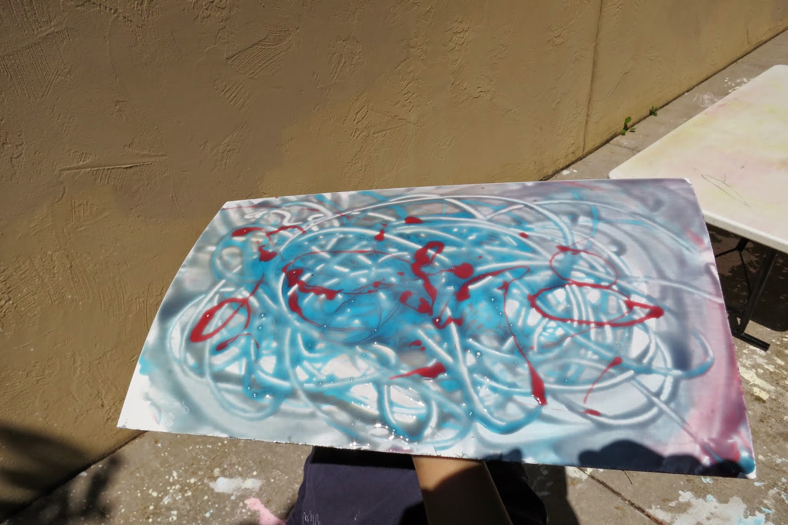 Toddler Art Class: Sticky Finger Painting : library makers