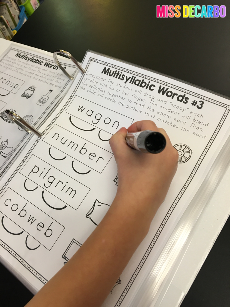 A Tour of My No Prep Intervention Binder - Miss DeCarbo