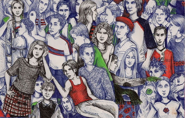 Just Art Stuff: Archives: Pen Doodles 2- Groups 1995-2003