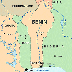 Map Of Benin Africa