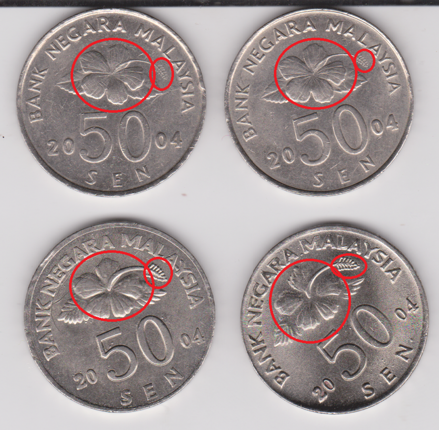 DUIT LAMA & BARANG ANTIK: 50 Sen 1994 Mempunyai Gambar Bunga Raya Yang ...