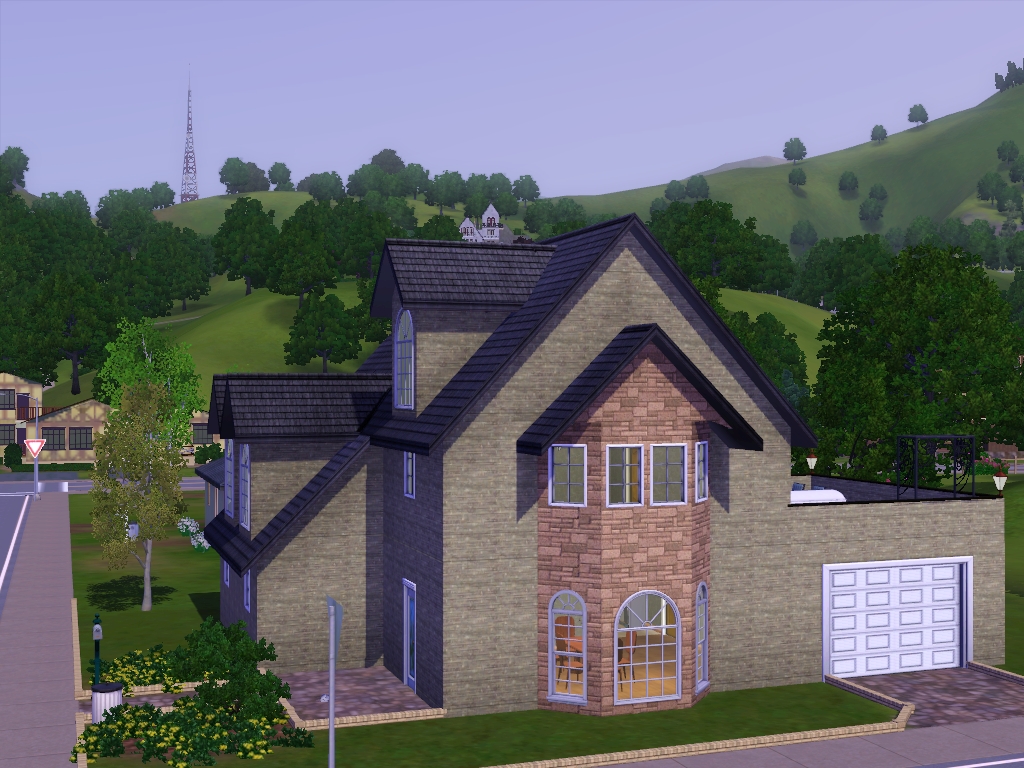 The Sims 3 Houses: The Monotone House in Sunset Valley Remodel