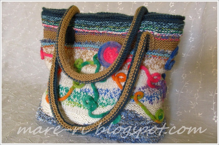 *mare* ka-ša: pletena torba.....ili kako iskoristiti ostatke vune:)