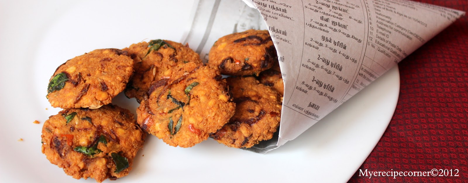 Mye's Kitchen: Masala Vada/ Paruppu Masal Vadai