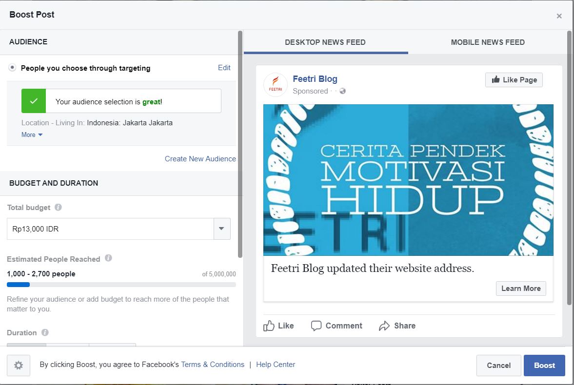 Berapakah Harga Facebook Ads Indonesia Saat Ini