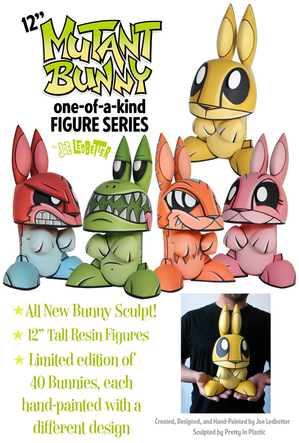 New 12" Mutant Bunny Customs by Joe Ledbetter: Batch #1 Released