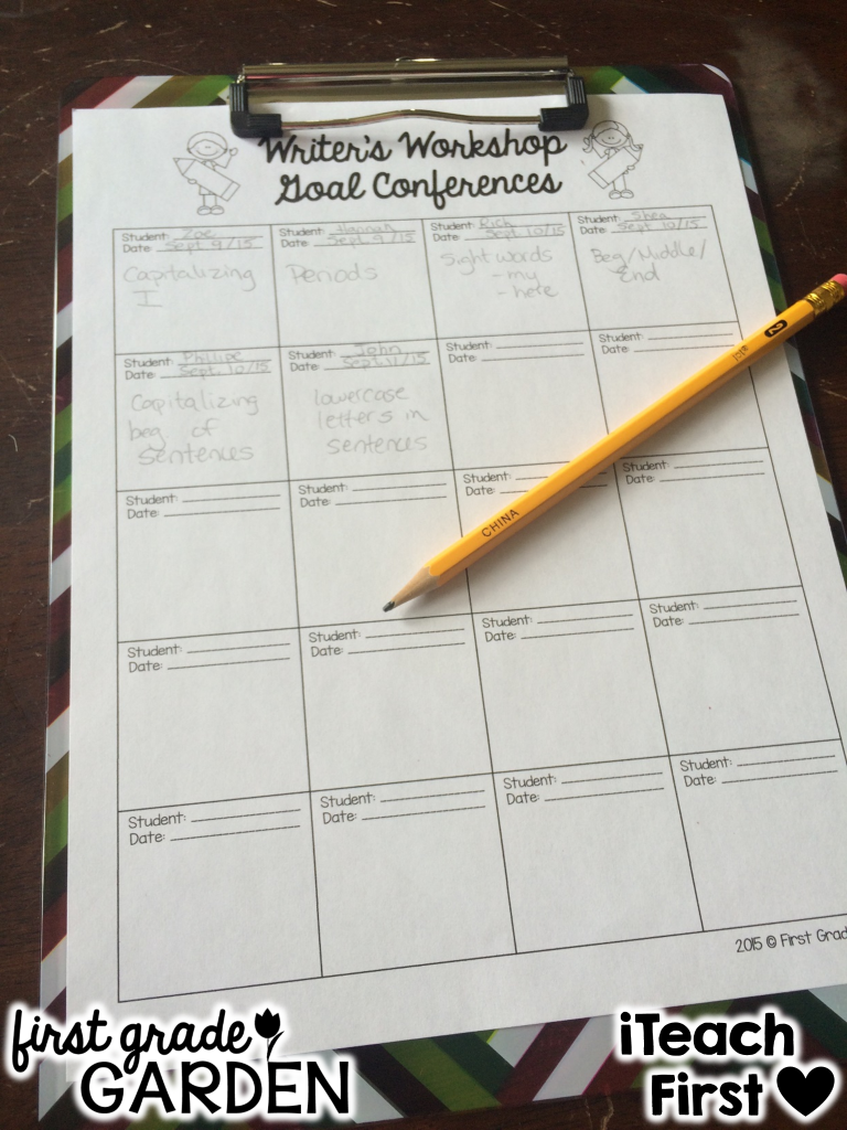 I Teach First: 1st Grade Teaching Resources: Writer's Workshop by ...