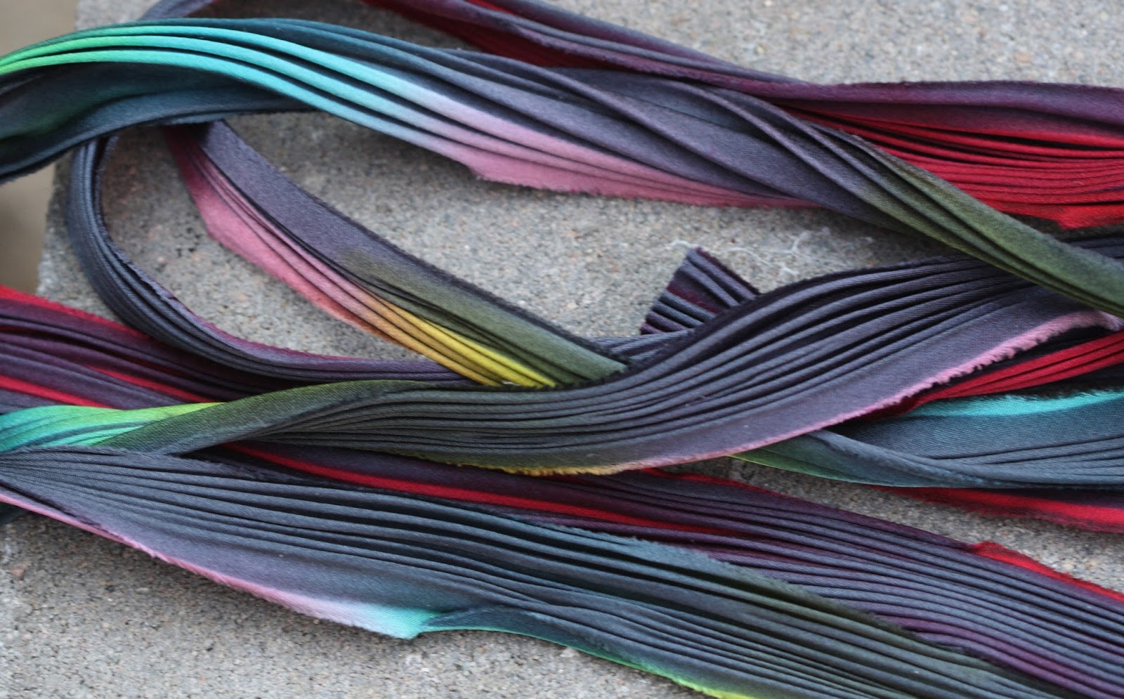 A Work in Progress: Shibori ribbon blog hop challenge