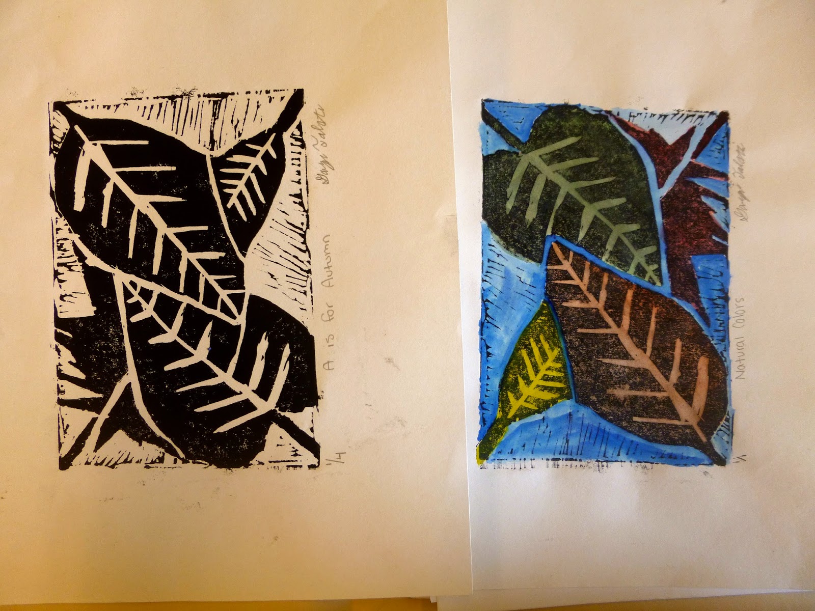 Lane Tech Art Studio : Relief Printmaking with Linoleum