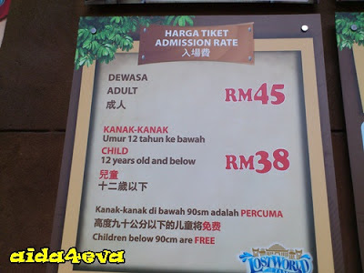 It's Aida4eva: Harga tiket Lost World of Tambun