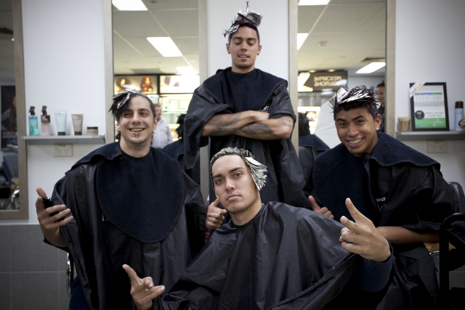 haircrush: JUSTICE CREW STYLES IT UP AT DE LORENZO