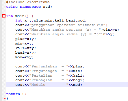 Welcome to my blog: Konstanta dan Operator