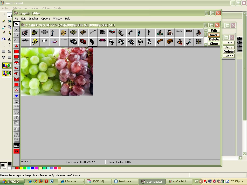 Betsy: Pasos para insertar una imagen en ProModel