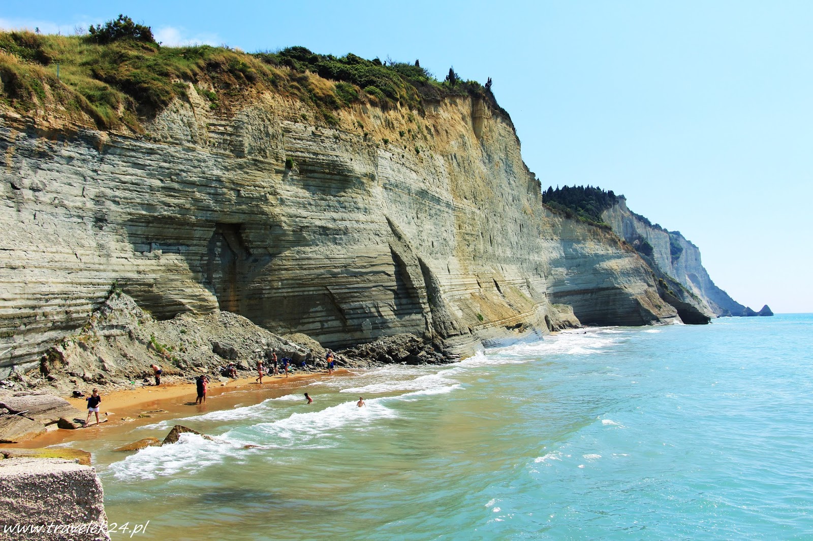 Korfu - Cape Drastis i Logas Beach (Sunset Beach)