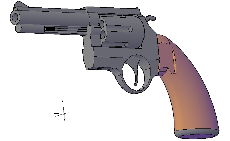 CAD designing: How to make a 3D revolver in autoCAD 2010