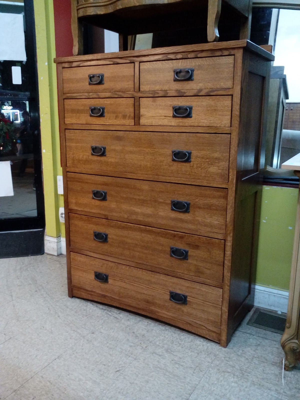 Uhuru Furniture & Collectibles: Mission Style 8-Drawer Chest of Drawers ...