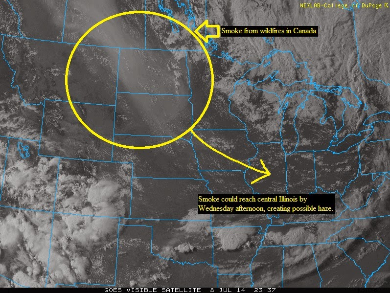 First Warn Weather Team: Wildfire Smoke Heading Towards Illinois