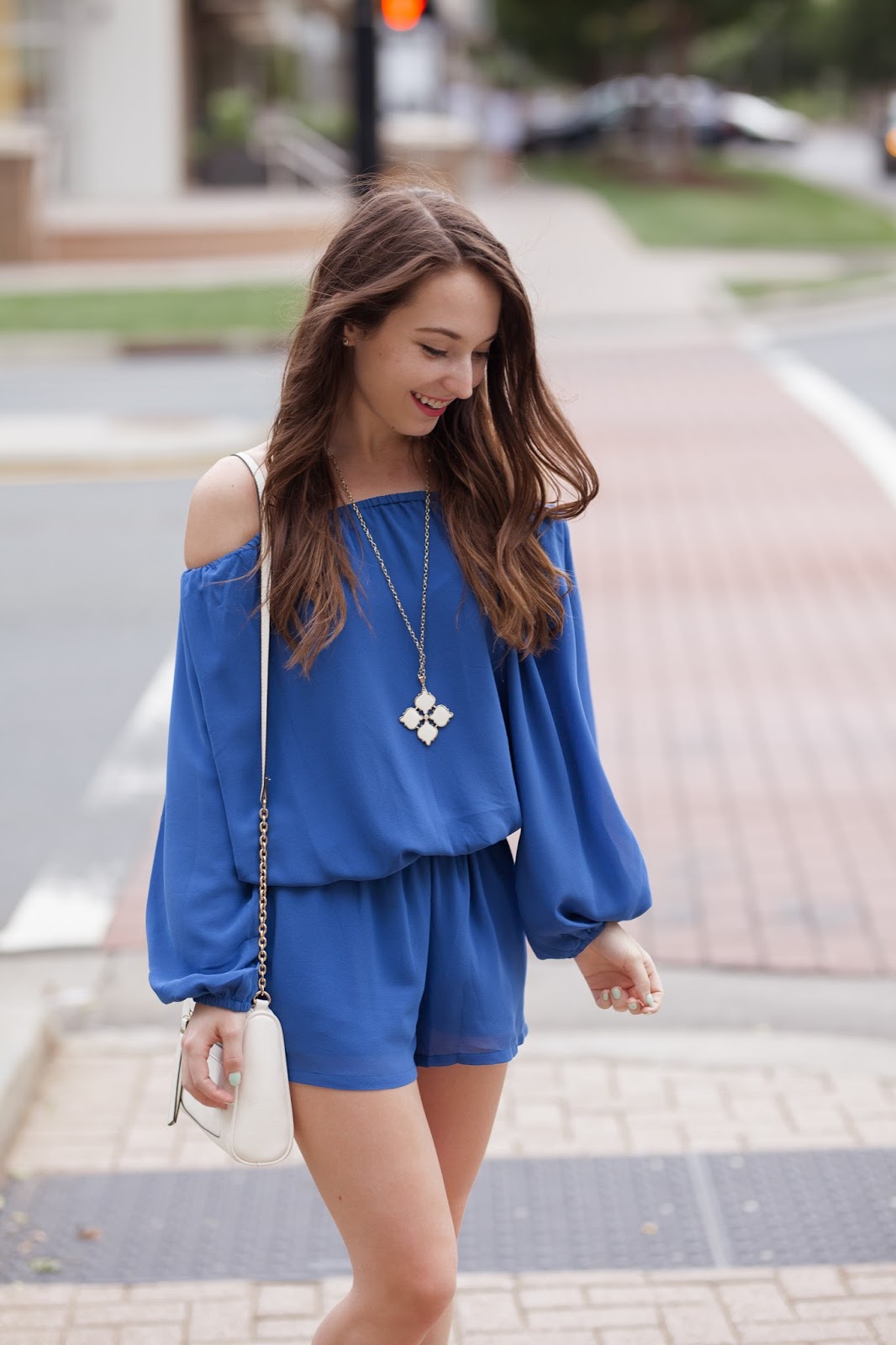 Off The Shoulder Romper | Caralina Style