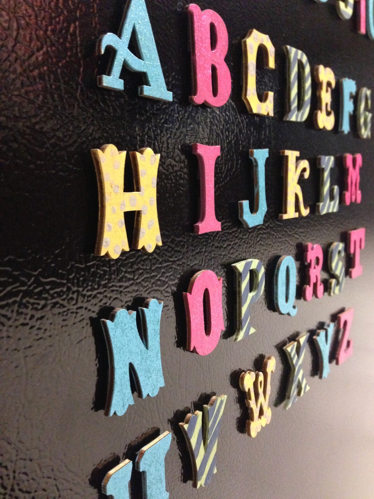 How Sweet It Is: DIY: Wooden Magnet Refrigerator Letters