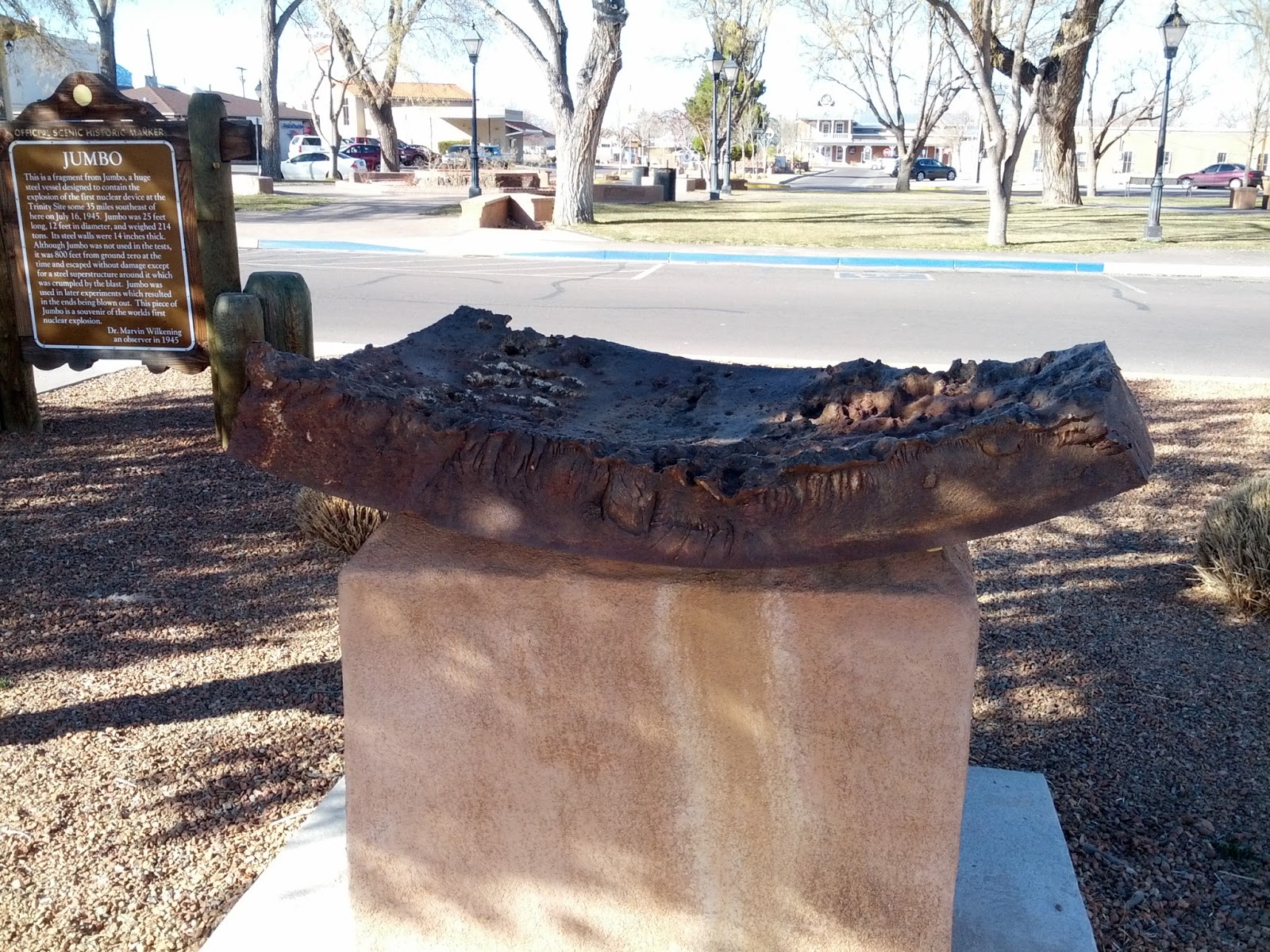Historical Markers of New Mexico: Jumbo Nuclear Bomb Containment Device ...