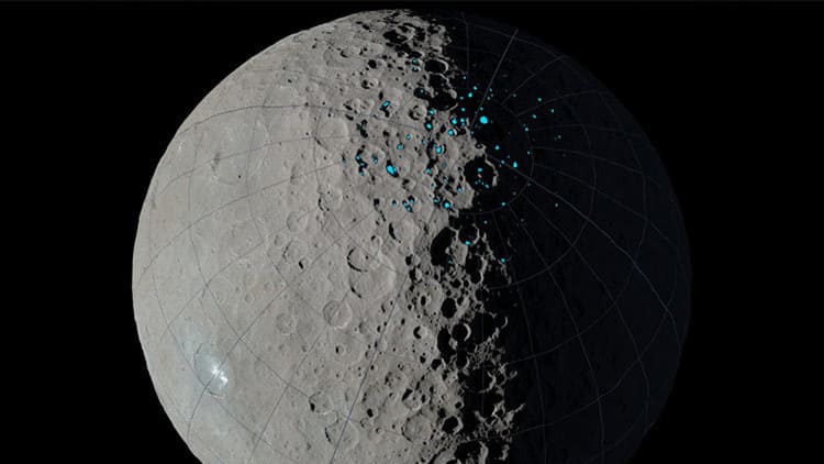 Descubren zonas del planeta enano Ceres que pueden albergar vida