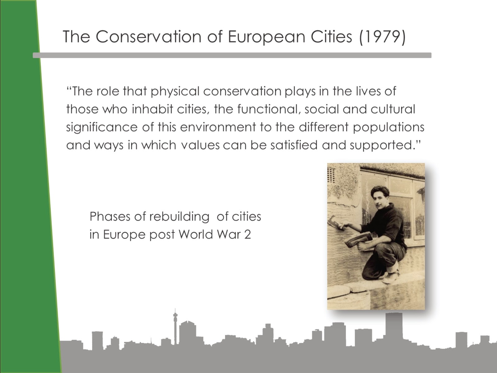 Architecture for all: A short presentaton on Donald Appleyard