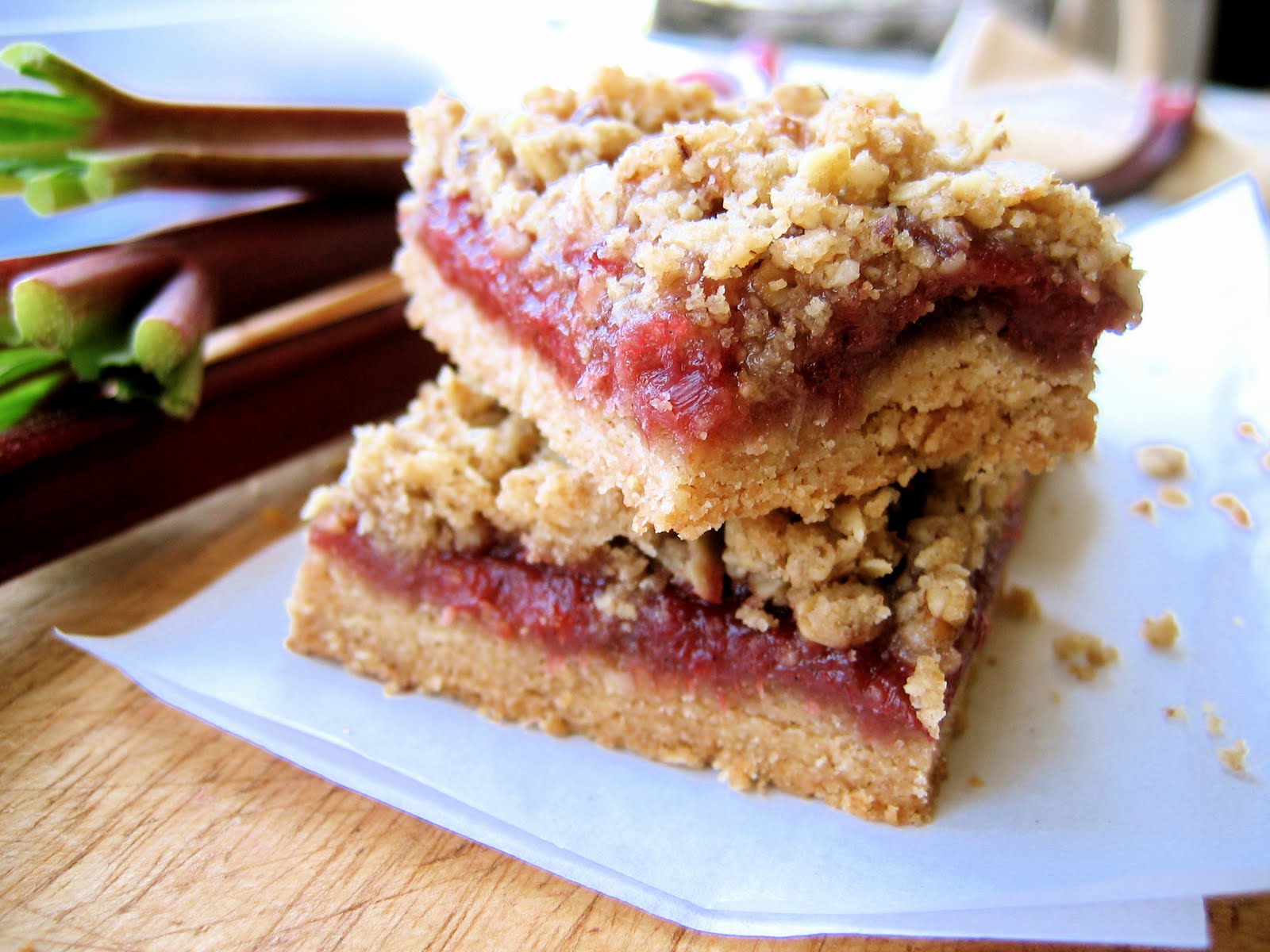 Rhubarb Crumb Bars • The Bojon Gourmet