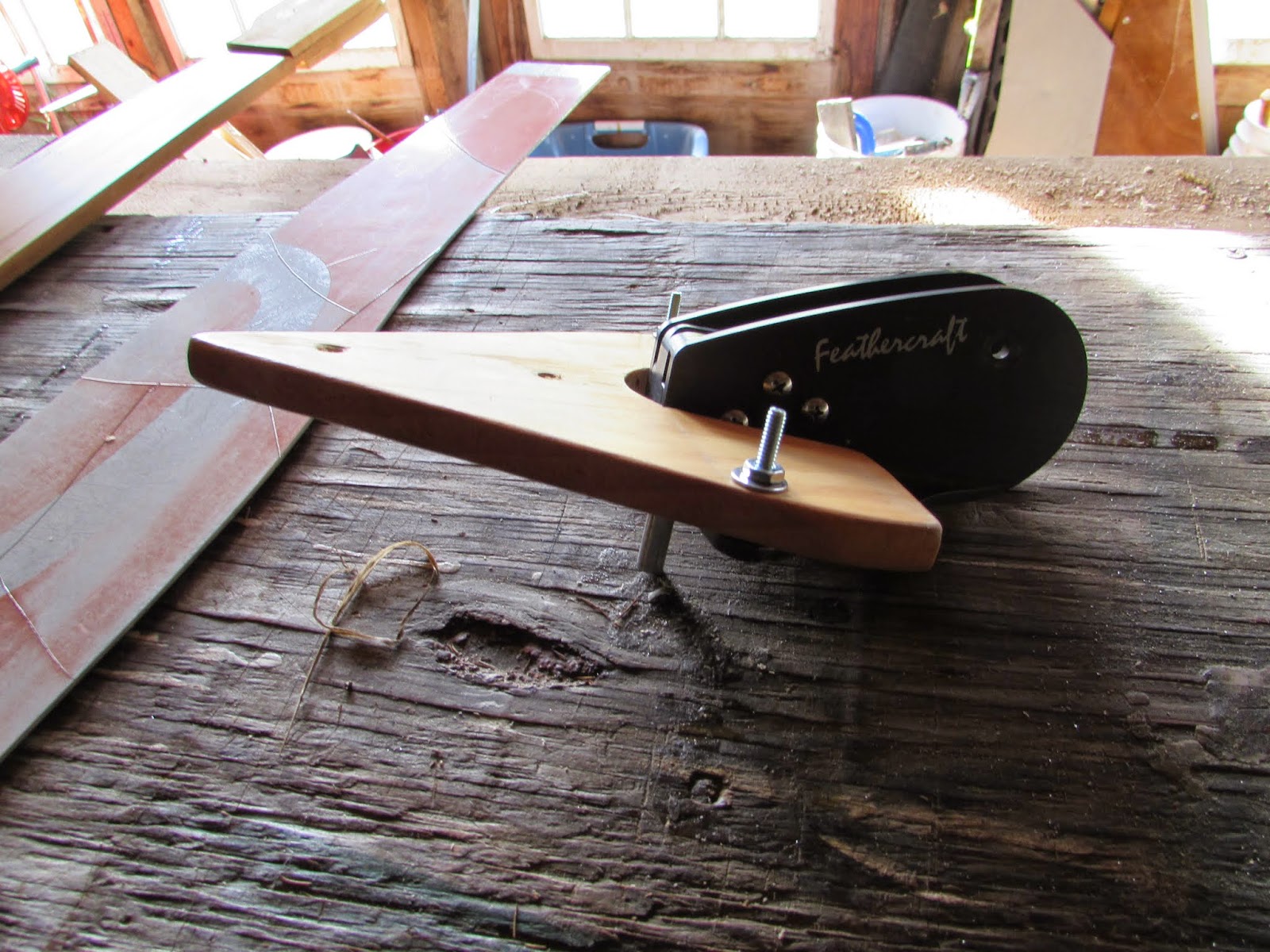 Scooters Adventures: Making A Canoe Rudder