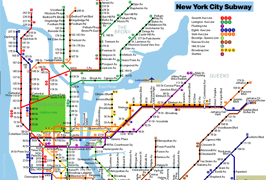 Metro Map New York Download - United States Map