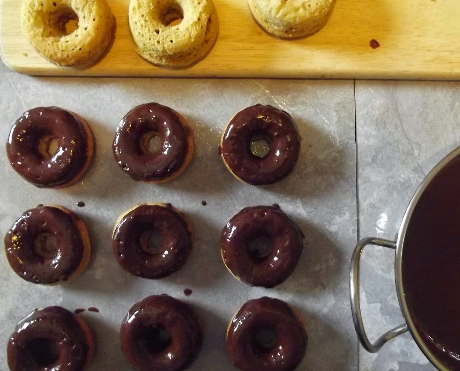 A Squeeze More Lemon: Oven Baked Mini Chocolate Doughnuts