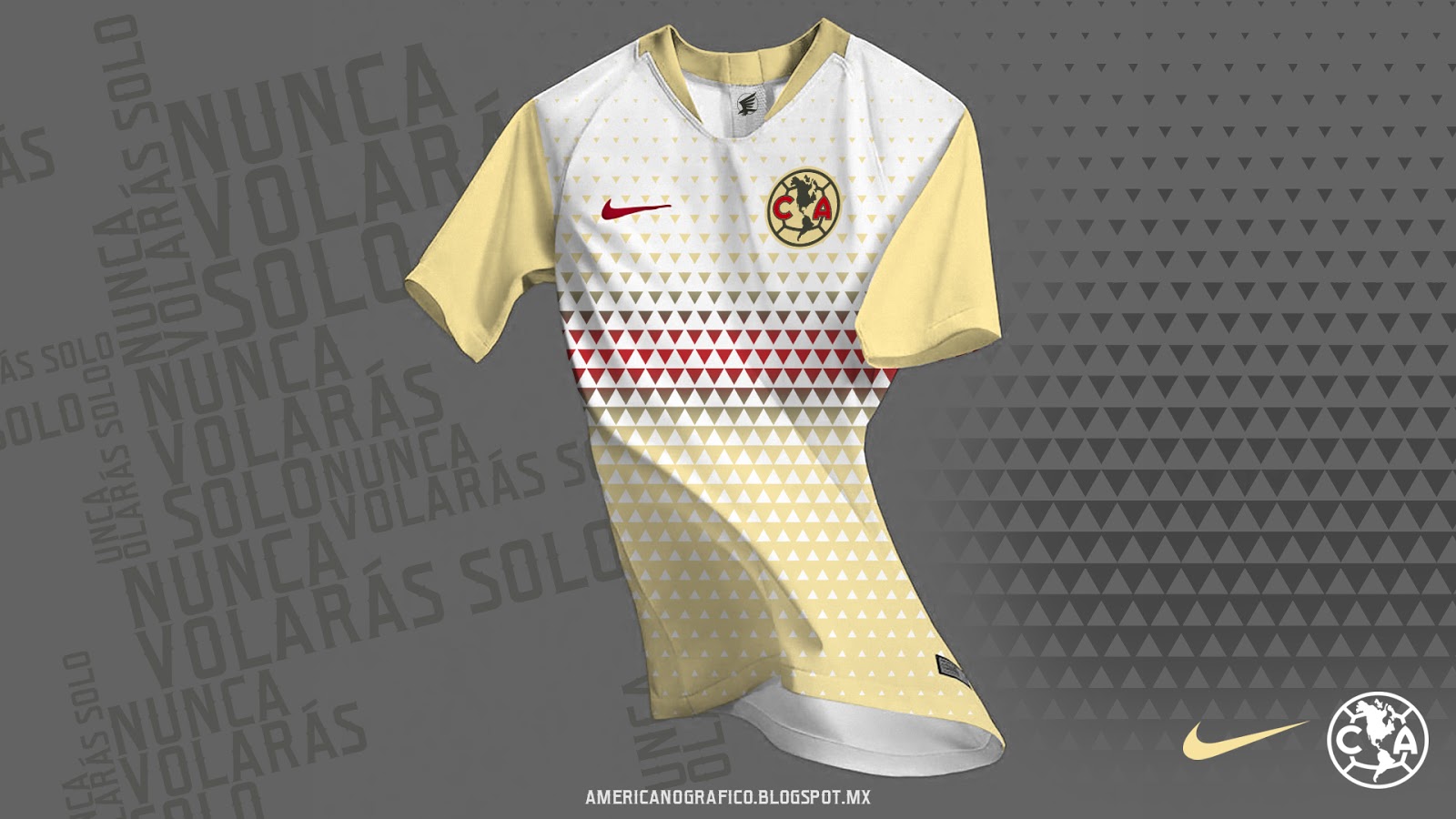 AMERICAnografico: Jersey Nike Club América Mod. 170818