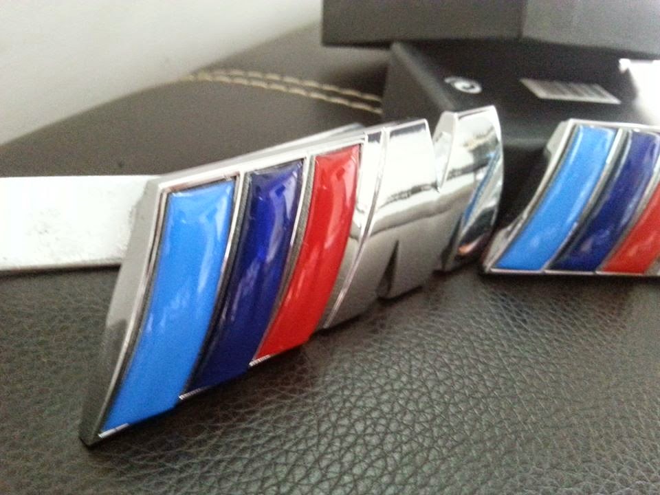 HORCH MOTORSPORTS: BMW M SPORT TRI COLOR EMBLEM LOGO BADGE M-TECH BMW