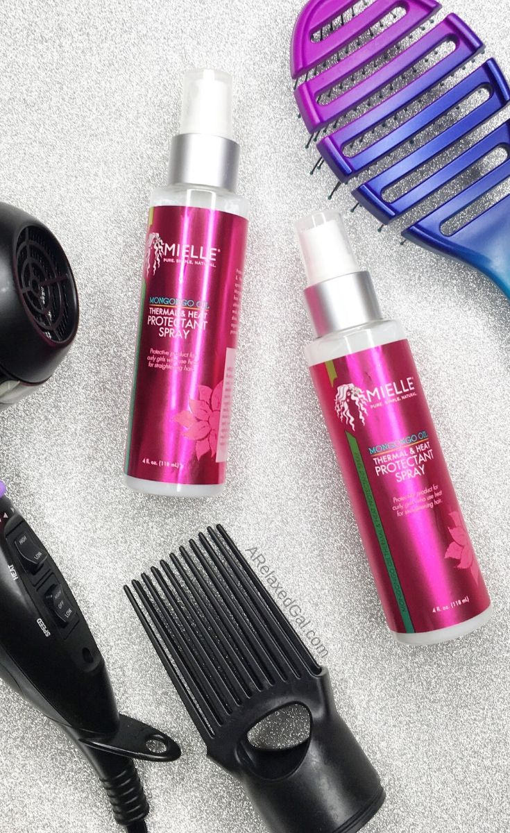 Mielle Mongongo Oil Thermal & Heat Protectant Spray Review | A Relaxed Gal