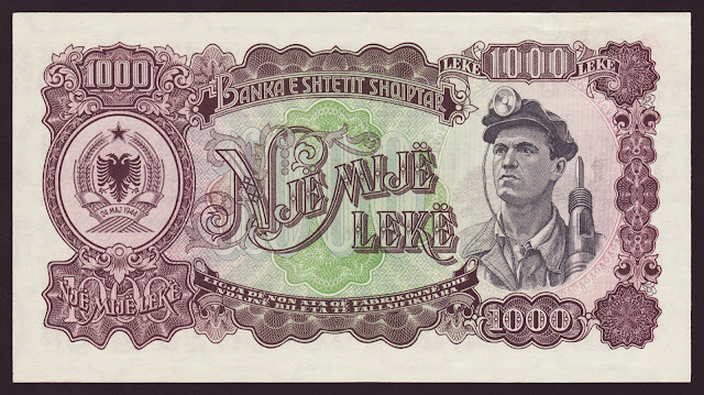 Albania 1000 Lek banknote 1957|World Banknotes & Coins Pictures | Old ...