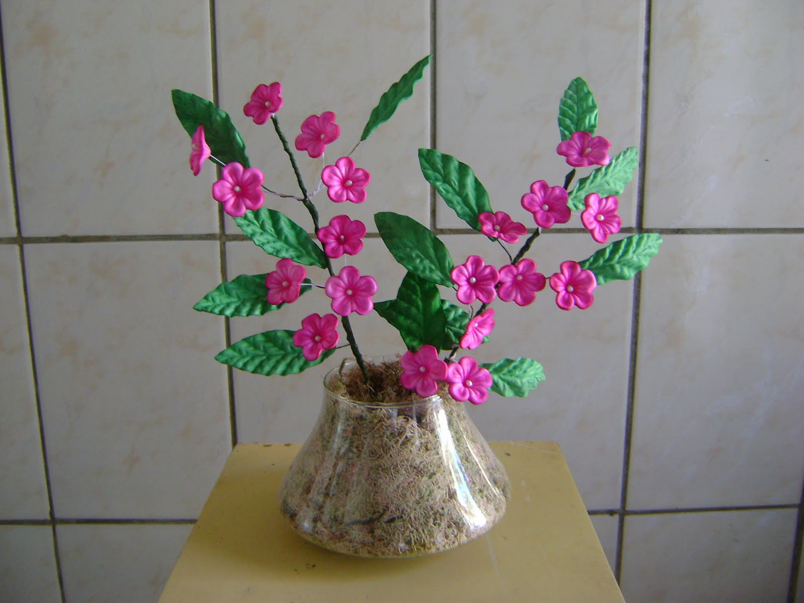 Flores em EVA: Flor de Pessegueiro