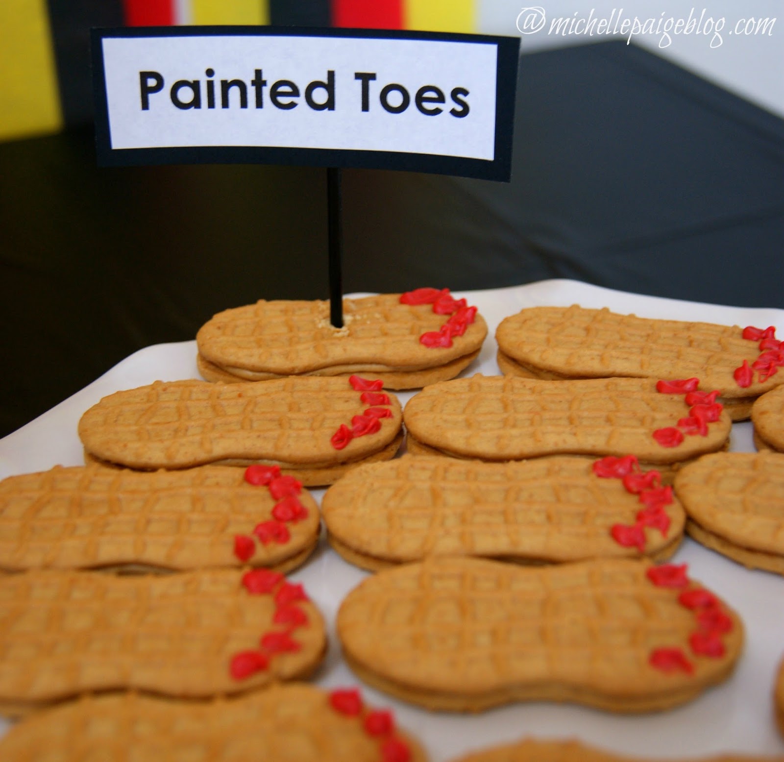 michelle paige blogs: Foot Themed- Back to School Party