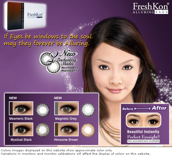 Contact Lens Review : Alluring Eyes- Winsome Brown (Freshkon)