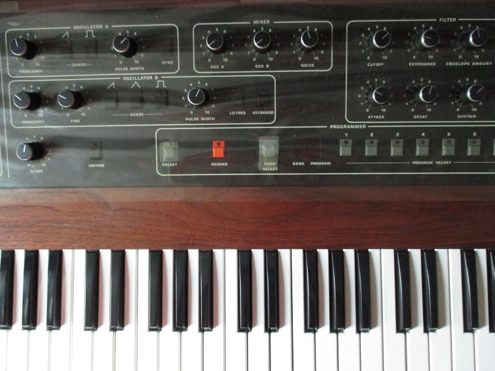 MATRIXSYNTH: Sequential Circuits Prophet 5 Synthesizer with Plastic Overlay