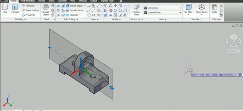 วิธีทำ 3D Section PlaneในโปรแกรมAutoCAD - Graphic Cad Draiwng