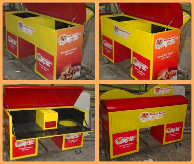 Gerobak Motor Siomay Roda dua Rp 3.800.000 | Gerobak Unik Bandung