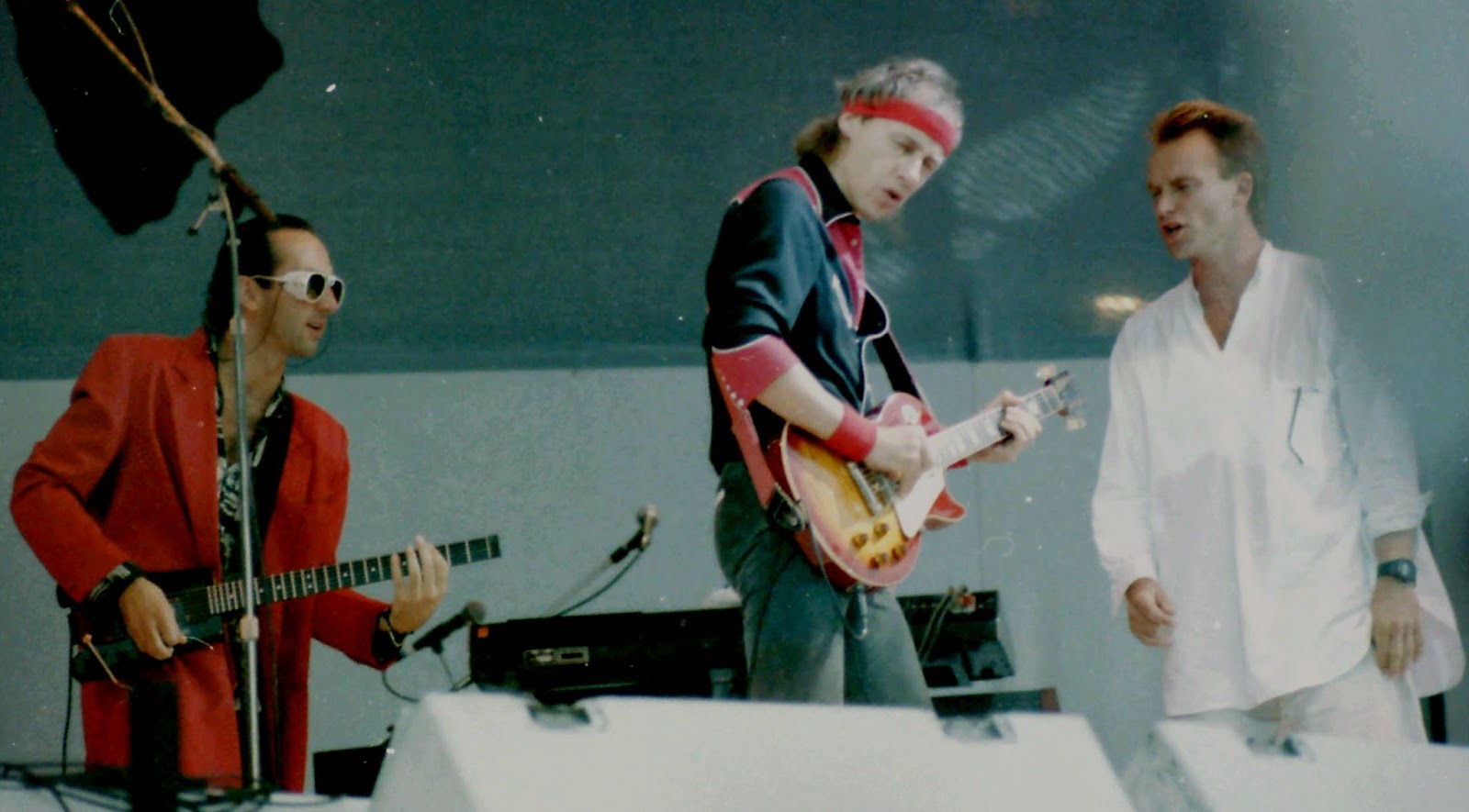 Seizoensgebonden: Dire Straits & Sting Live Aid Wembley Stadium Londen ...