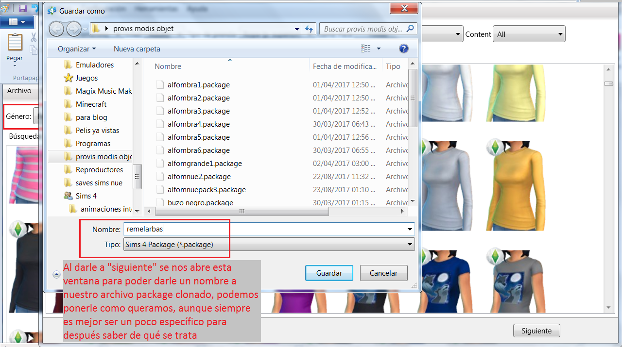 Cómo modificar objetos - Creación de CC