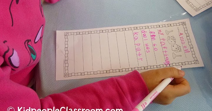 Kidpeople Classroom: List Paper FREEBIE