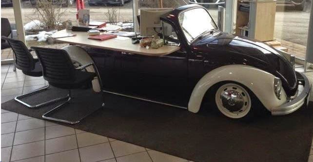 Just A Car Guy: Great VW dealership desk